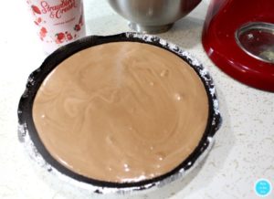 Amazing Chocolate Strawberry Freezer Pie Recipe with Bailey's