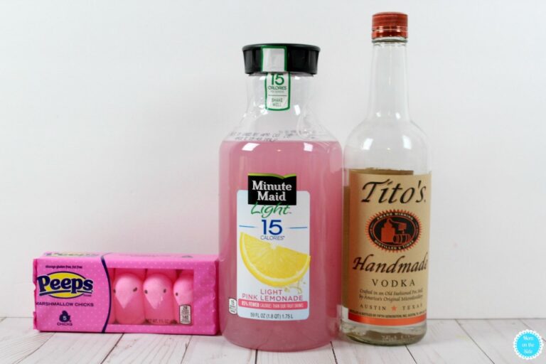 Lemonade Peeps Vodka - Delicious 3 Ingredient Easter Cocktail