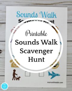 Sounds Walk Scavenger Hunt - Free Printable