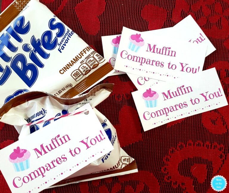 Free Muffin Compares to You Printable Valentines