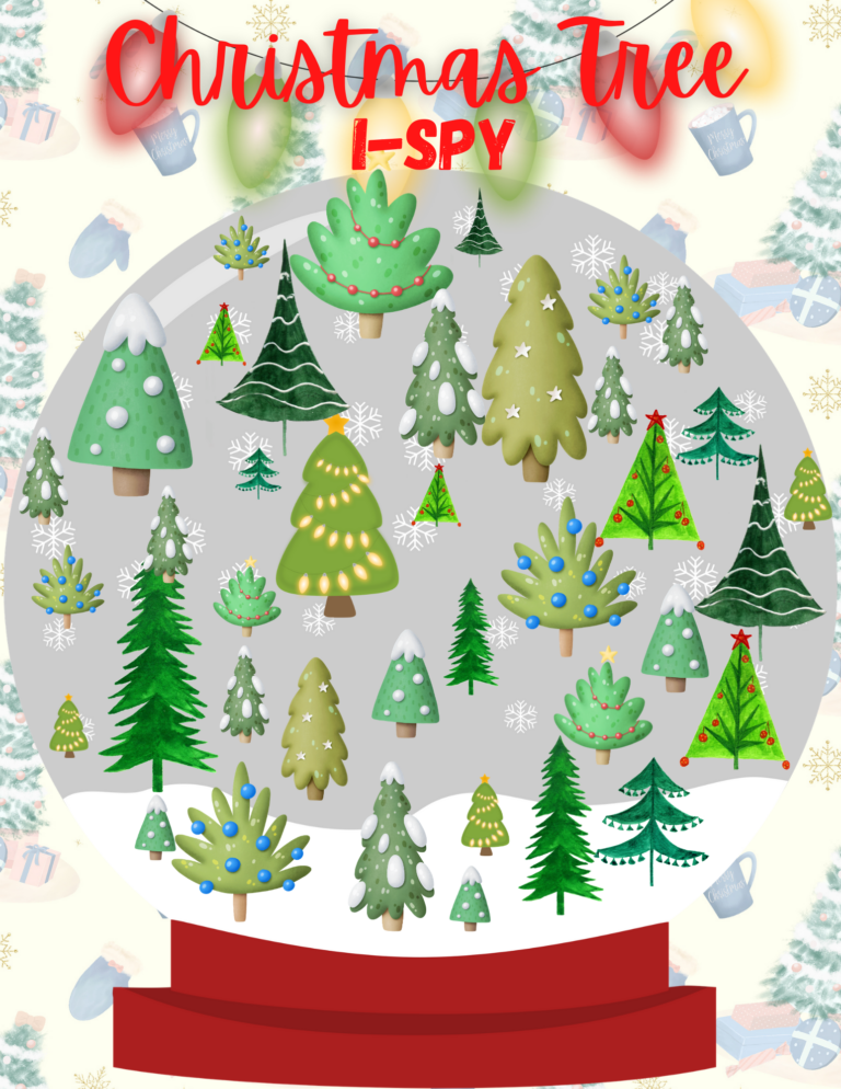 Christmas Tree I Spy - Free Printable Holiday Game for Kids
