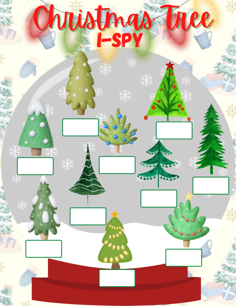 Christmas Tree I Spy - Free Printable Holiday Game for Kids