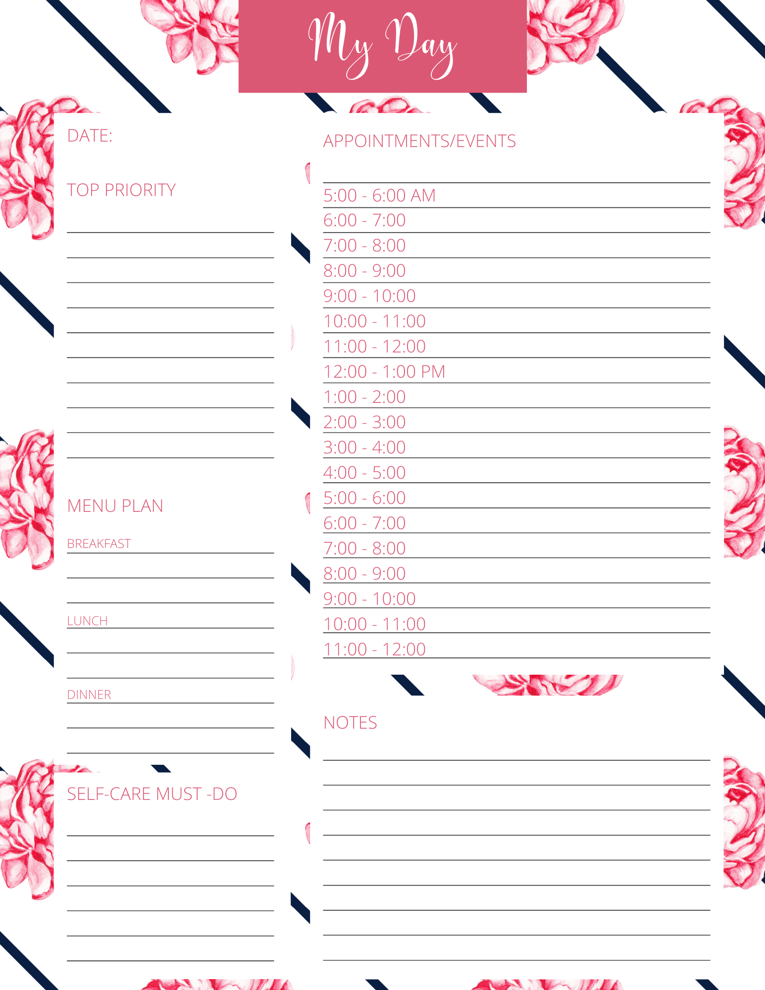 Printable 2021 Planner - Free Printable to Keep You Organized