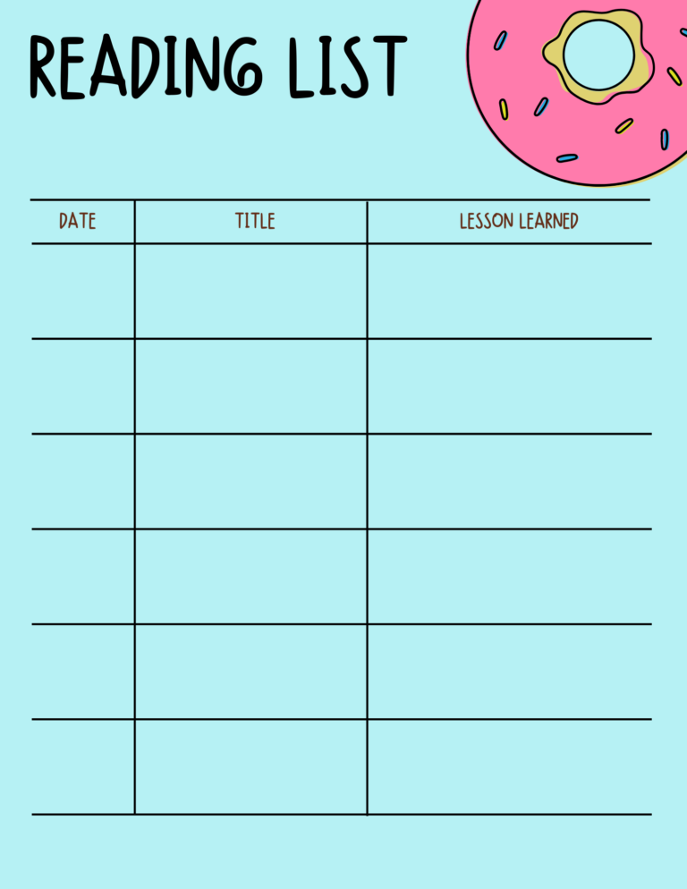 Free Printable Kids Planner - Fun Pages to Help Kids Get Organized