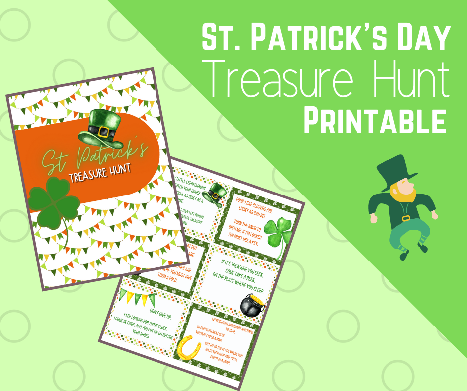 St. Patrick's Day Treasure Hunt Printable - Find the Gold Coins!