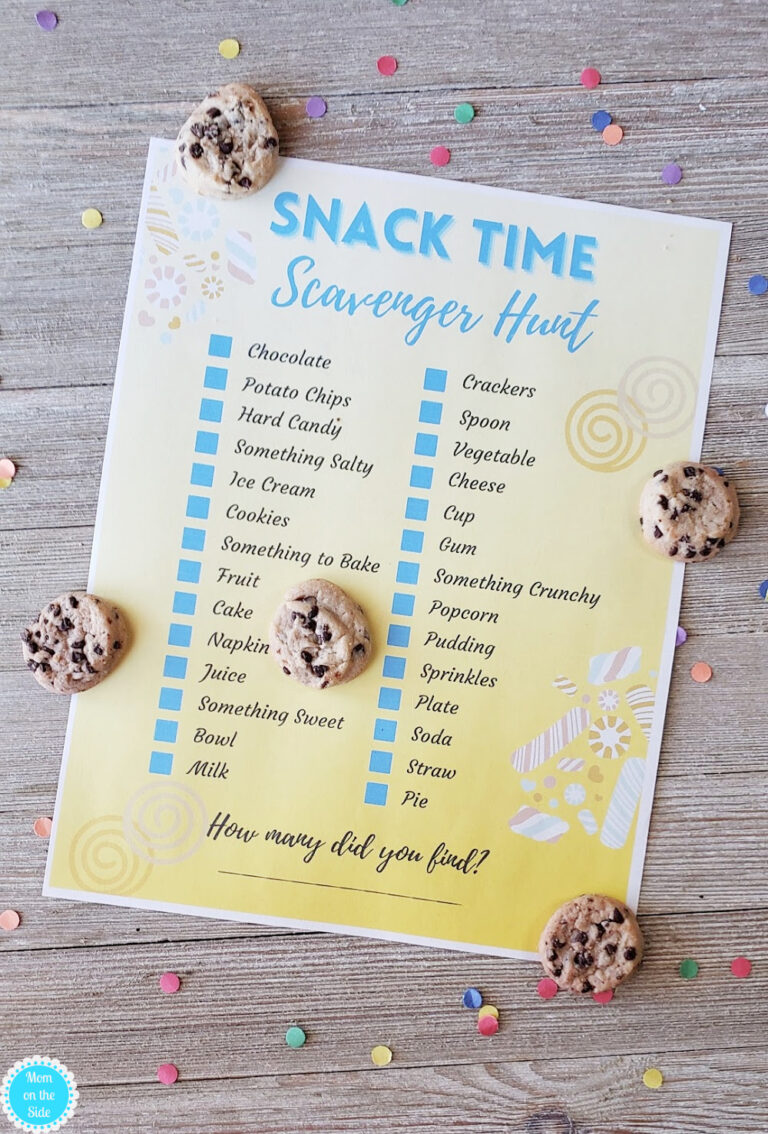 Snack Time Scavenger Hunt + Snacky Hour Sweepstakes