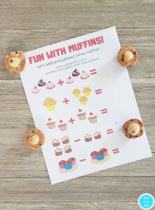 MUFFINS MATH WORKSHEET PRINTABLE
