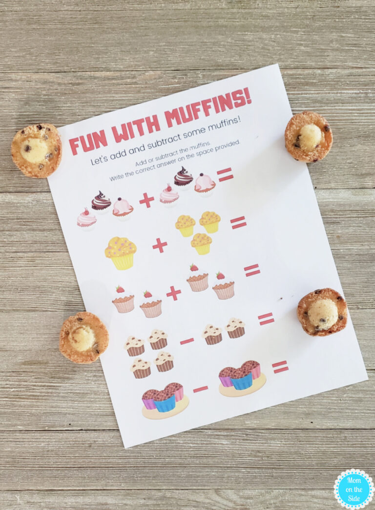 MUFFINS MATH WORKSHEET PRINTABLE
