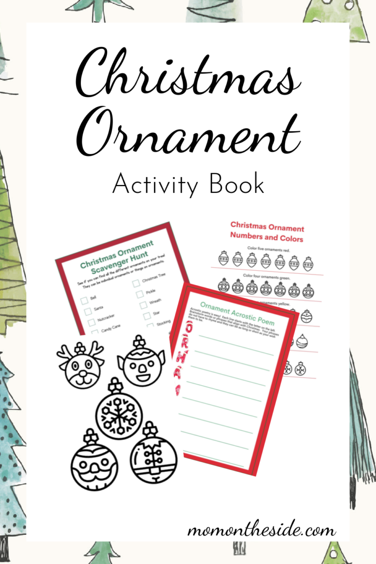 Free Printable Christmas Ornament Activity Book - 12 Pages