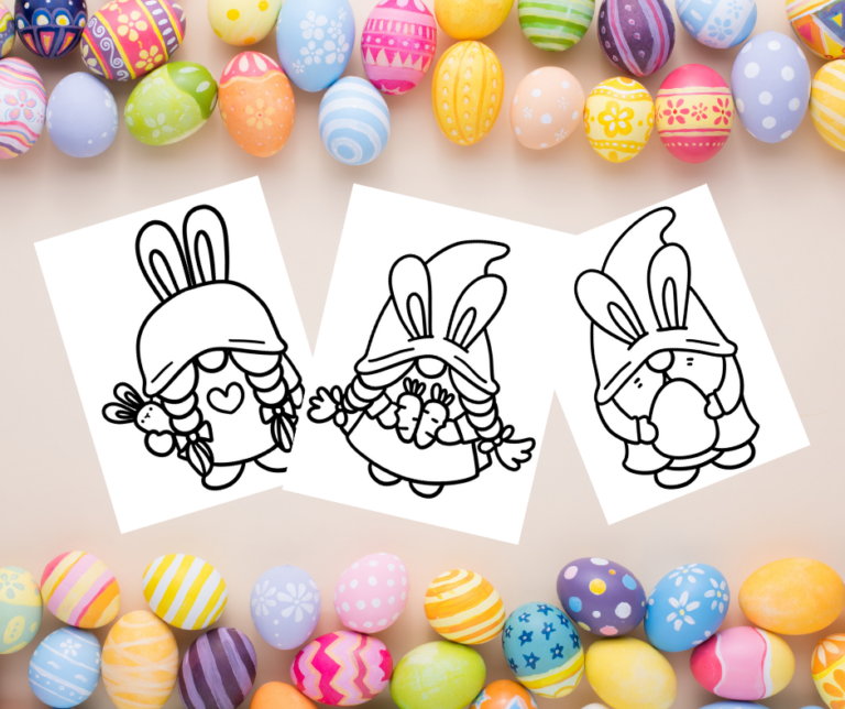 Easter Gnome Coloring Pages