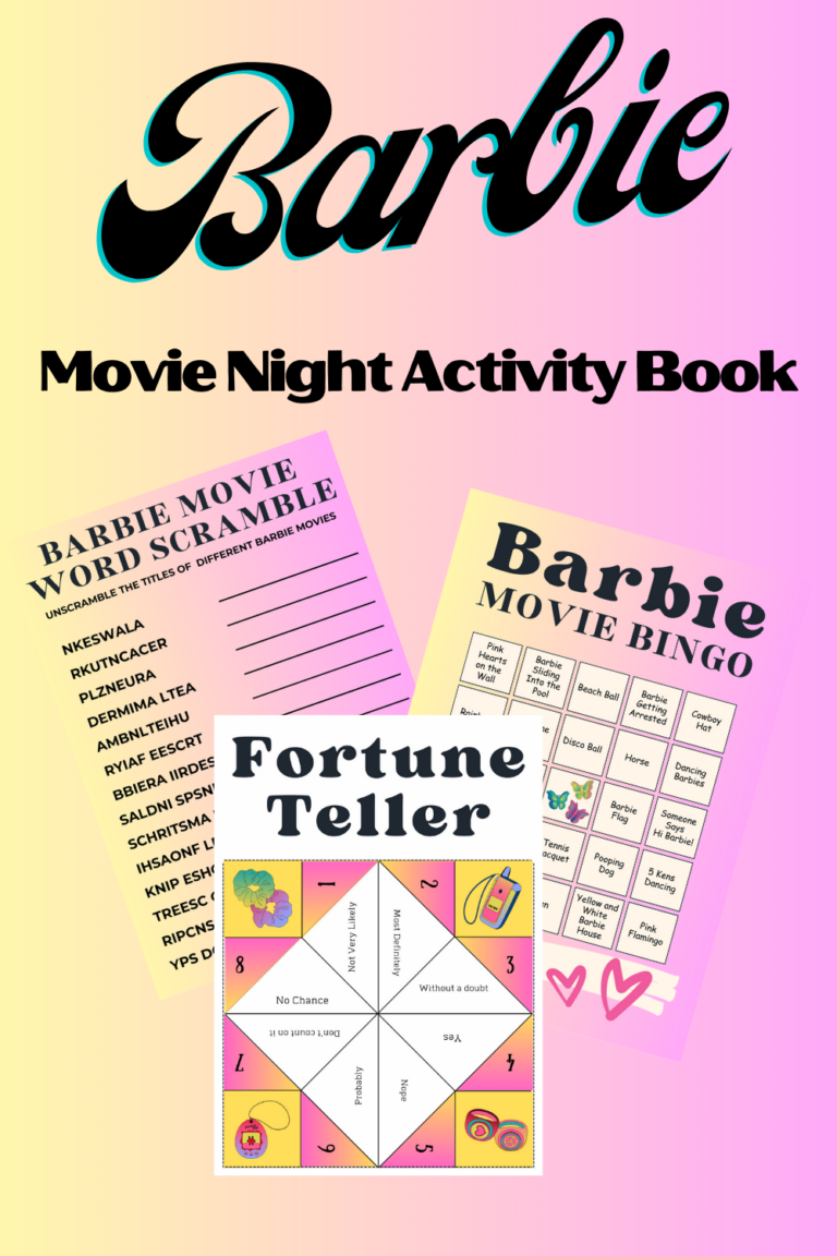 Printable Barbie Activity Book