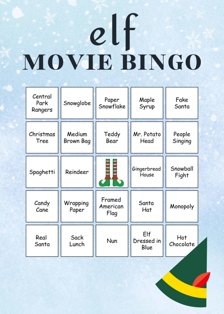 Elf Movie Night Activity Book - Free Printable