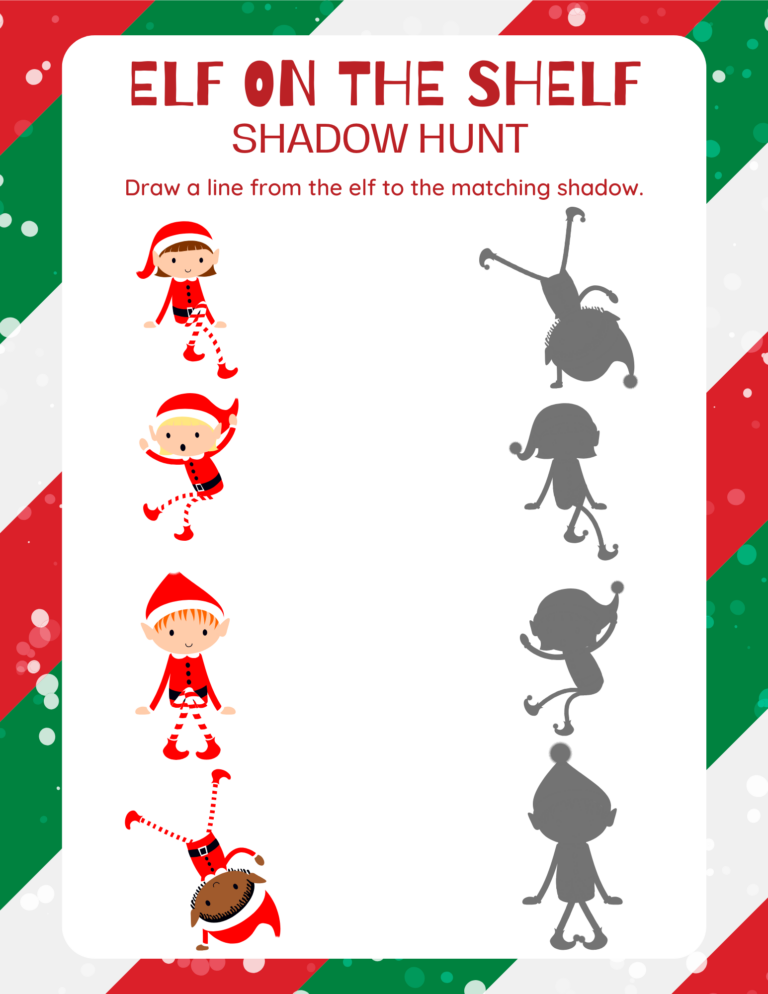 Free Printable Elf on the Shelf Activity Book - 9 Free Pages