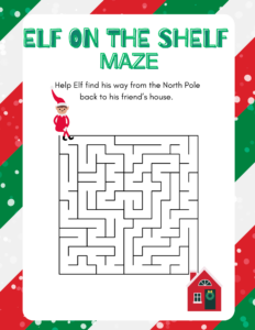 Free Printable Elf on the Shelf Activity Book - 9 Free Pages