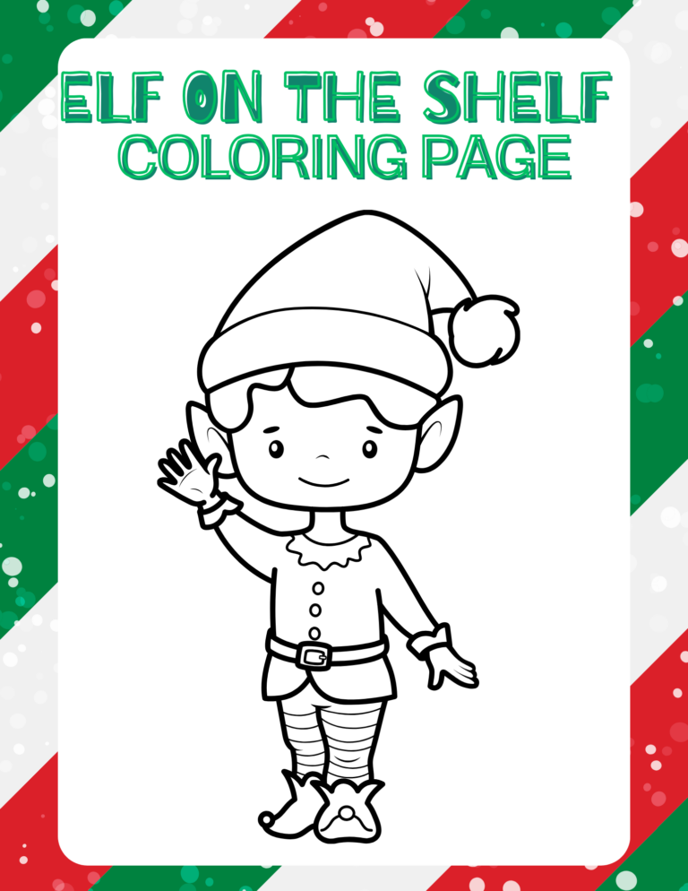 Free Printable Elf on the Shelf Activity Book - 9 Free Pages