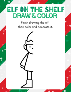 Free Printable Elf on the Shelf Activity Book - 9 Free Pages