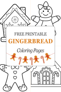 Gingerbread Christmas Coloring Pages - Free Printables